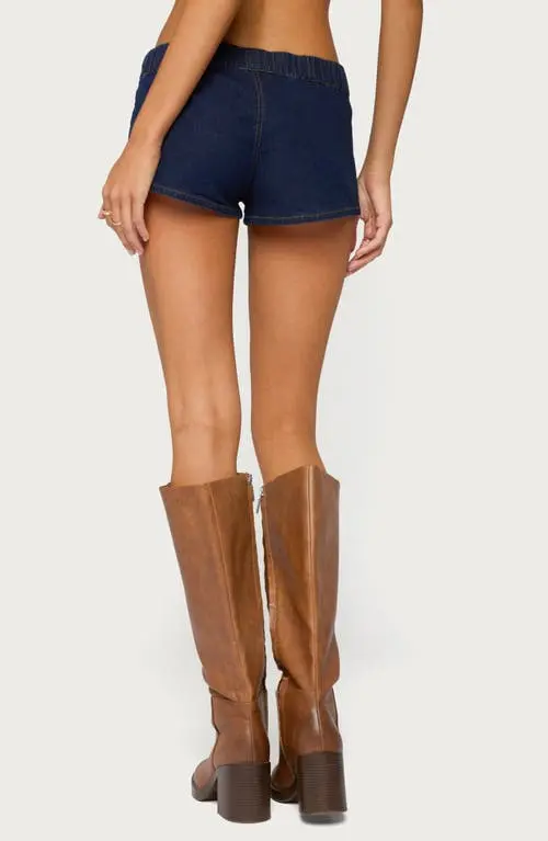 EDIKTED Aggie Micro Denim Shorts