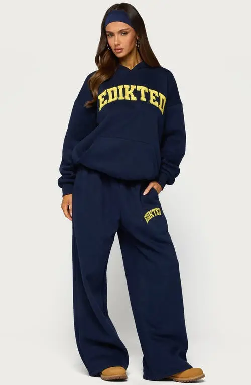 EDIKTED Crush Wide Leg Sweatpants