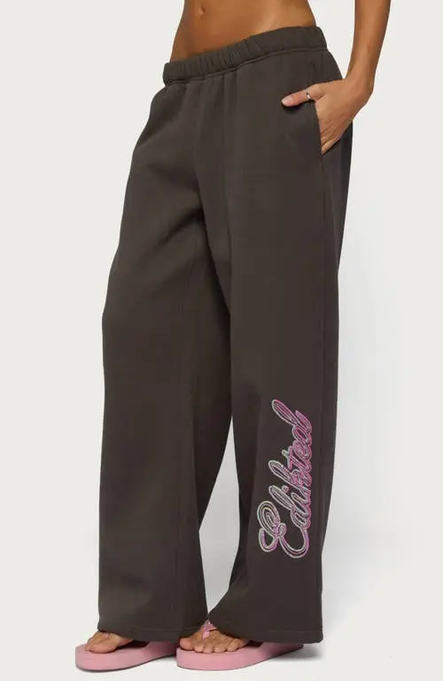 EDIKTED Always Sequin Sweatpants