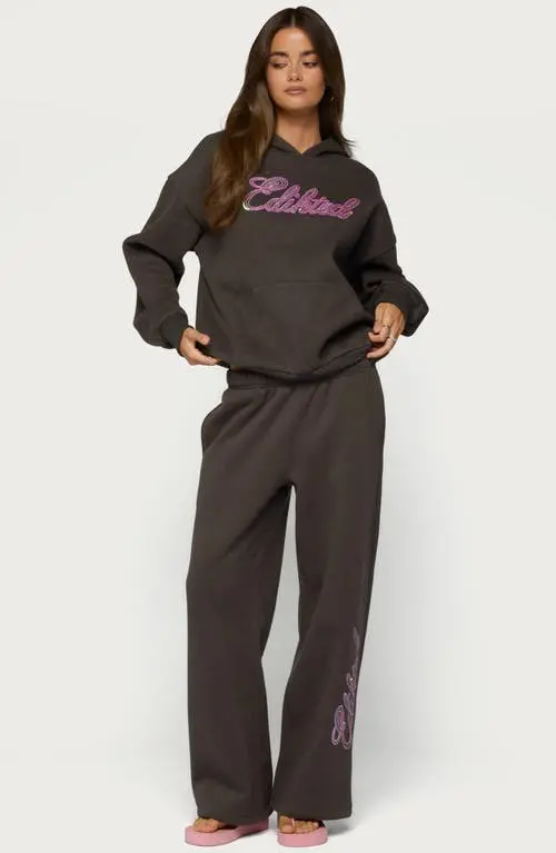 EDIKTED Always Sequin Sweatpants