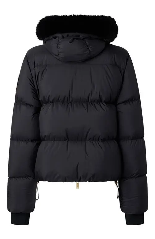 Moose Knuckles Misti Peak Faux Fur Trim Puffer Jacket
