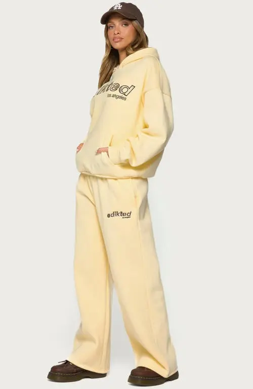 EDIKTED West Coast Wide Leg Sweatpants