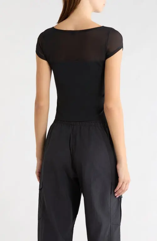 MPG Mesh Boat Neck Performance Tee