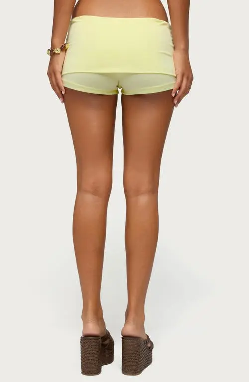 EDIKTED Maevie Foldover Shorts