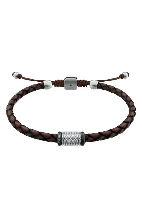 Fossil Machine Leather Bracelet
