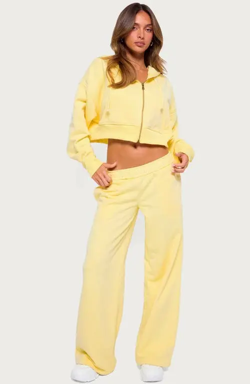 EDIKTED Byrdi Low Rise Wide Leg Sweatpants
