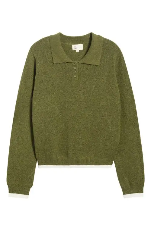 A.REN Charlene Tipped Sweater Polo