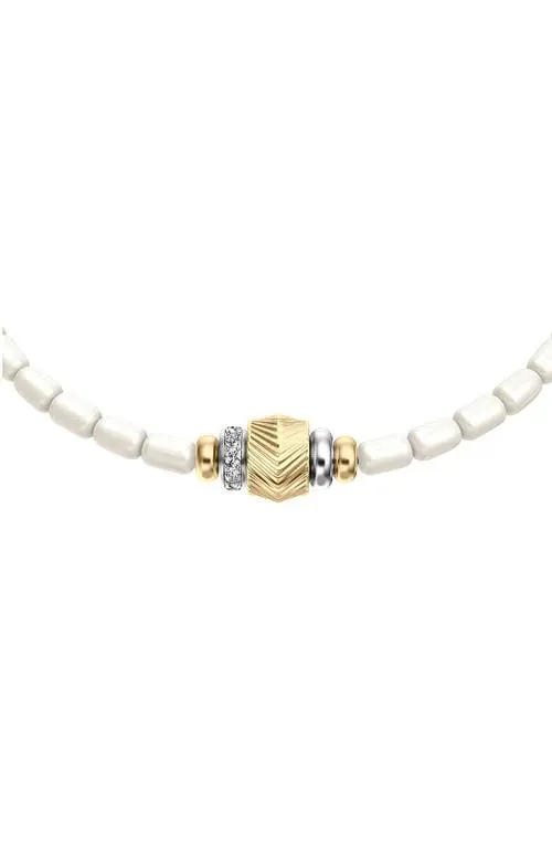 Fossil Harlow Simulated Pearl Bracelet