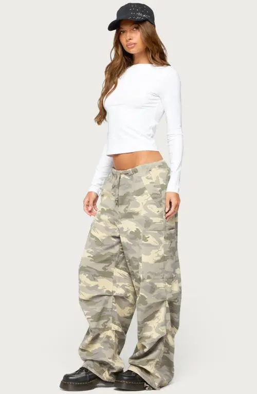 EDIKTED Emzi Baggy Cotton Cargo Pants