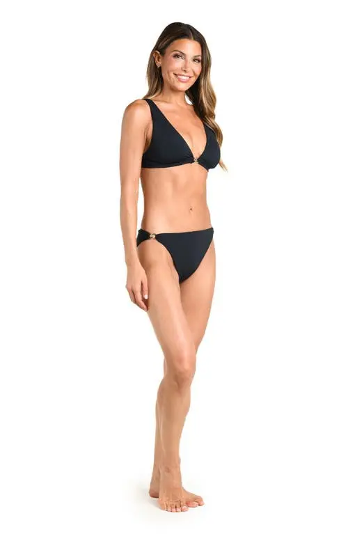 La Blanca Island Goddess Gold Link Bikini Top