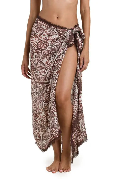 La Blanca Painted Paisley Cang Print Cover-up Pareo