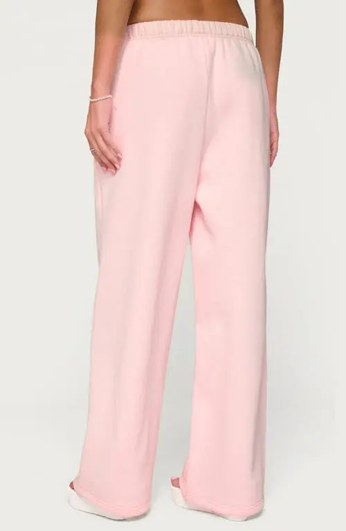 EDIKTED I Heart Matcha Wide Leg Sweatpants