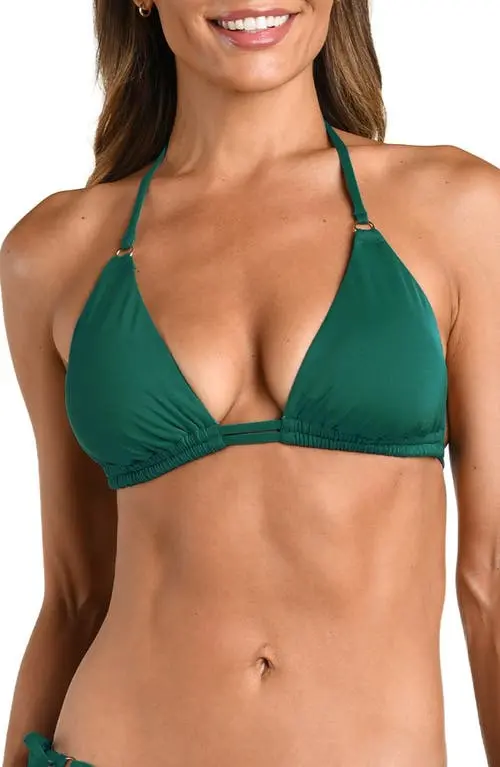 La Blanca Island Goddess Halter Bikini Top - Jungle