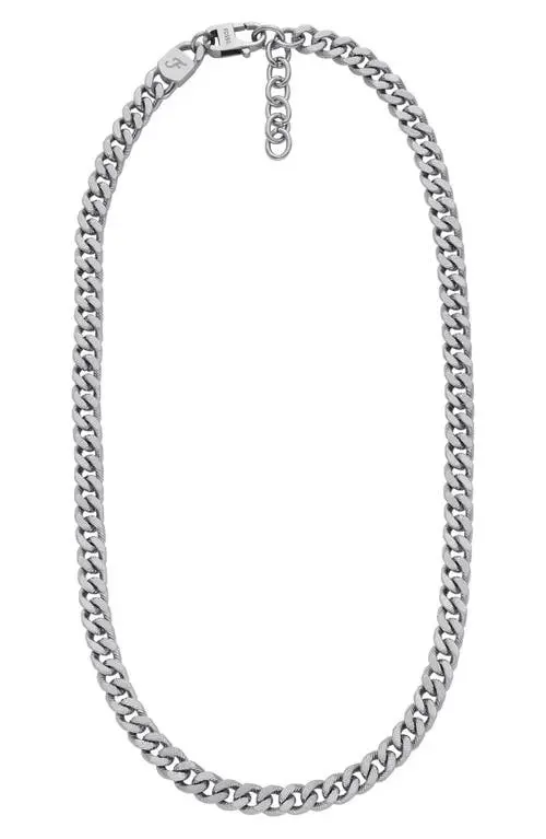 Fossil Harlow Linear Texture Chain Necklace