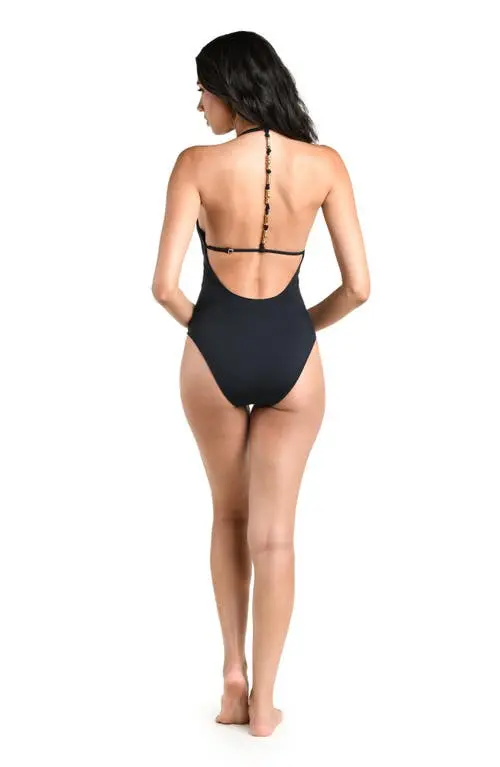La Blanca Island Goddess High Neck One-piece Swimsuit
