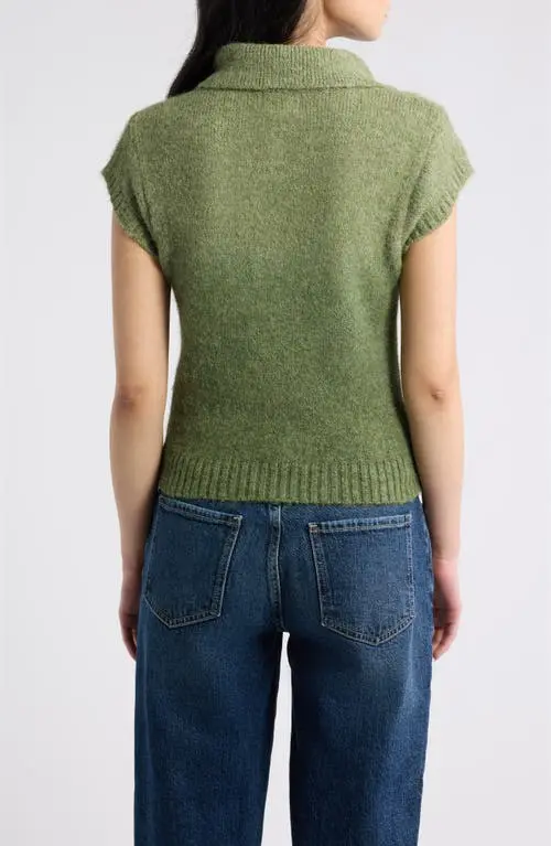 A.REN Charlene Short Sleeve Polo Sweater