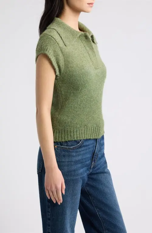 A.REN Charlene Short Sleeve Polo Sweater