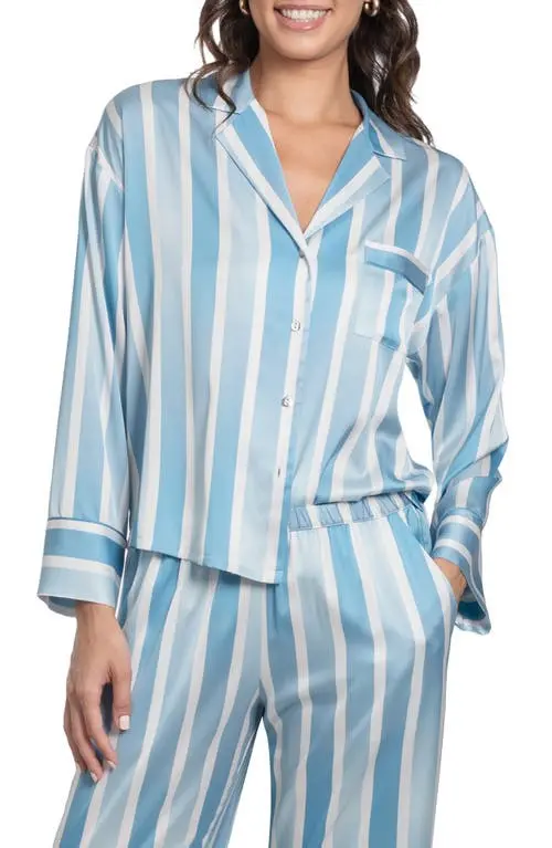 MIDNIGHT BAKERY Stripe Satin Pajamas