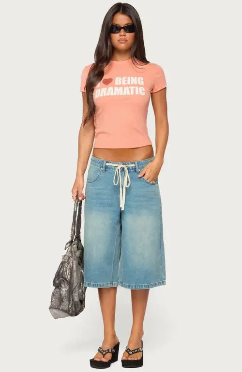 EDIKTED Jaci Drawstring Bermuda Shorts