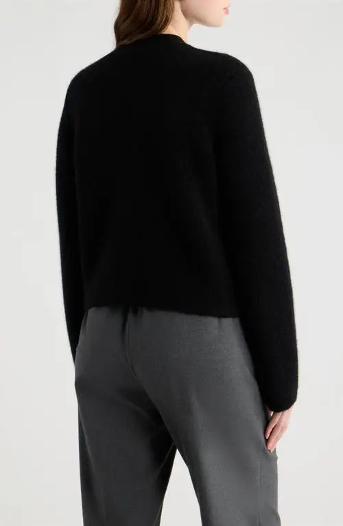 Fleurette Boucle Cropped Jacket - Black