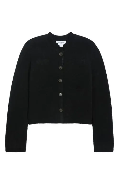 Fleurette Boucle Cropped Jacket - Black