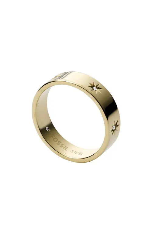 Fossil Sadie Cubic Zirconia Band Ring