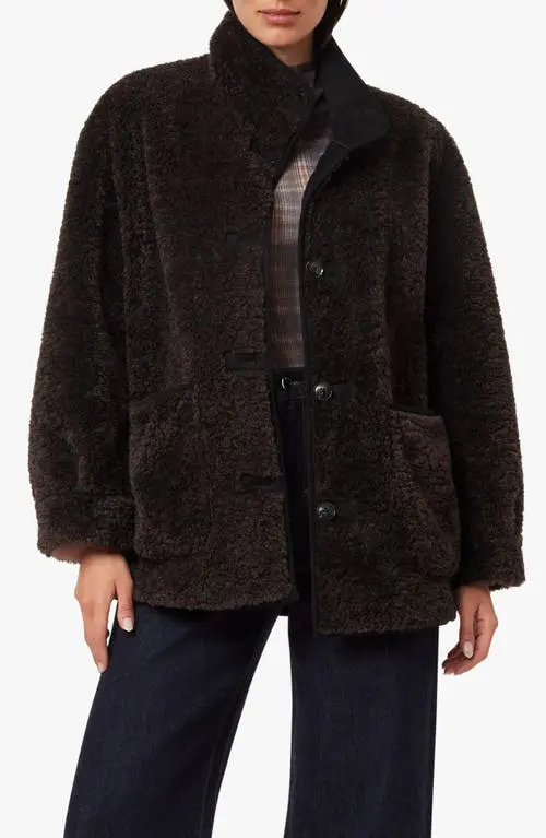 Habitual Faux Fur Coat - Chocolate