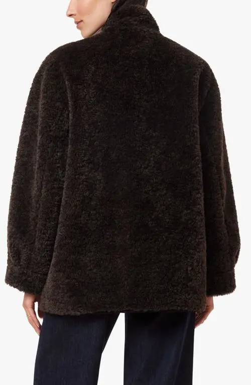 Habitual Faux Fur Coat - Chocolate