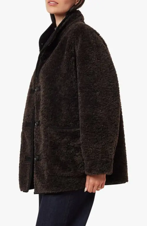 Habitual Faux Fur Coat - Chocolate