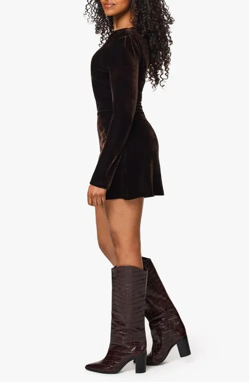 Habitual Off The Shoulder Velvet Minidress