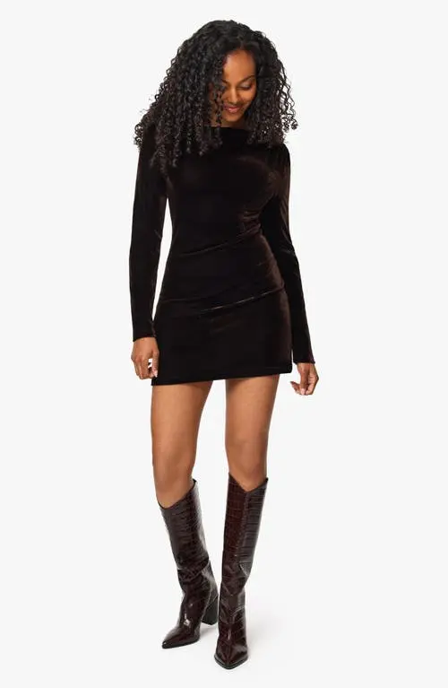 Habitual Off The Shoulder Velvet Minidress