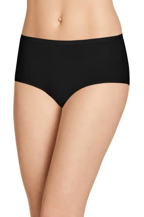 JOCKEY Organic Cotton Stretch Modern Brief6 Pack - Black