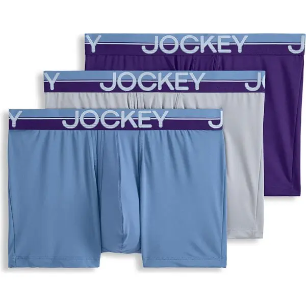JOCKEY Infinite Cool Microfiber Stretch 3.5" Trunk3 Pack - Nightingale