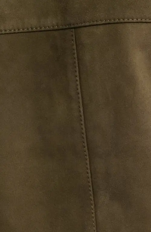 Bernardo Suede Crop Jacket