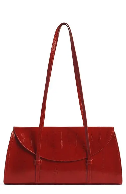 REFORMATION Elena Leather Shoulder Bag - Ladybug Eel
