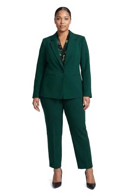 KASPER Notched Lapel Waist Seam Blazer