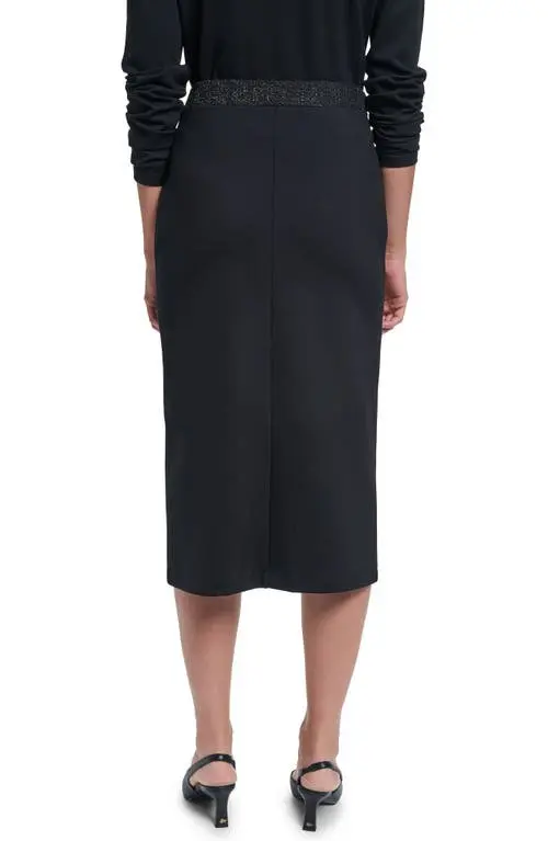 Karl Lagerfeld Paris Stretch Knit Midi Skirt