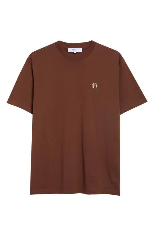 PALMES Ball Cotton T-shirt - Brown