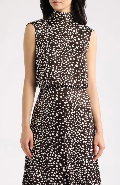 BOSS Dot Sleeveless Blouse