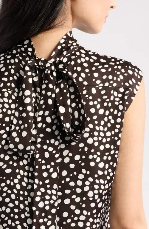 BOSS Dot Sleeveless Blouse