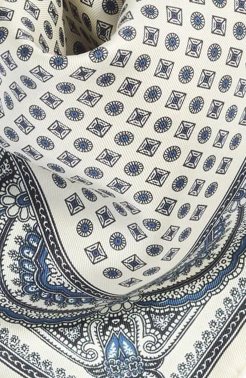 Veronica Beard Sava Silk Blend Scarf - Ecru Multi