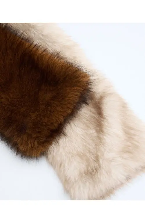 Mango Faux Fur Scarf