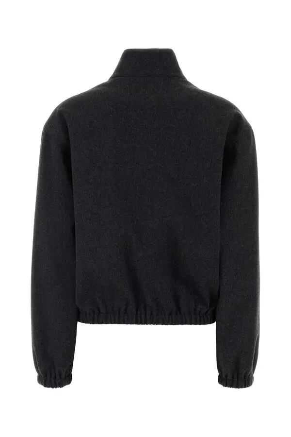 JIL SANDER Graphite Wool Jacket - Gray