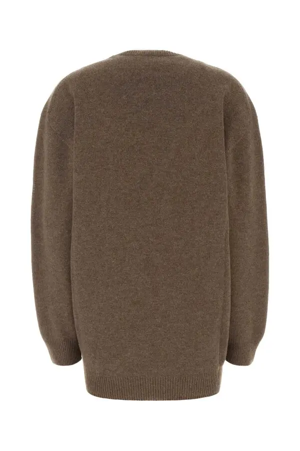 JIL SANDER Mud Wool Blend Oversize Sweater