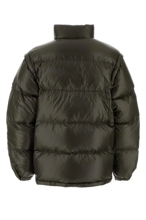 Prada Olive Green Nylon Down Jacket