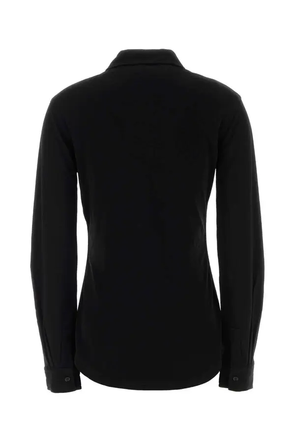 LEMAIRE Viscose Shirt - Black