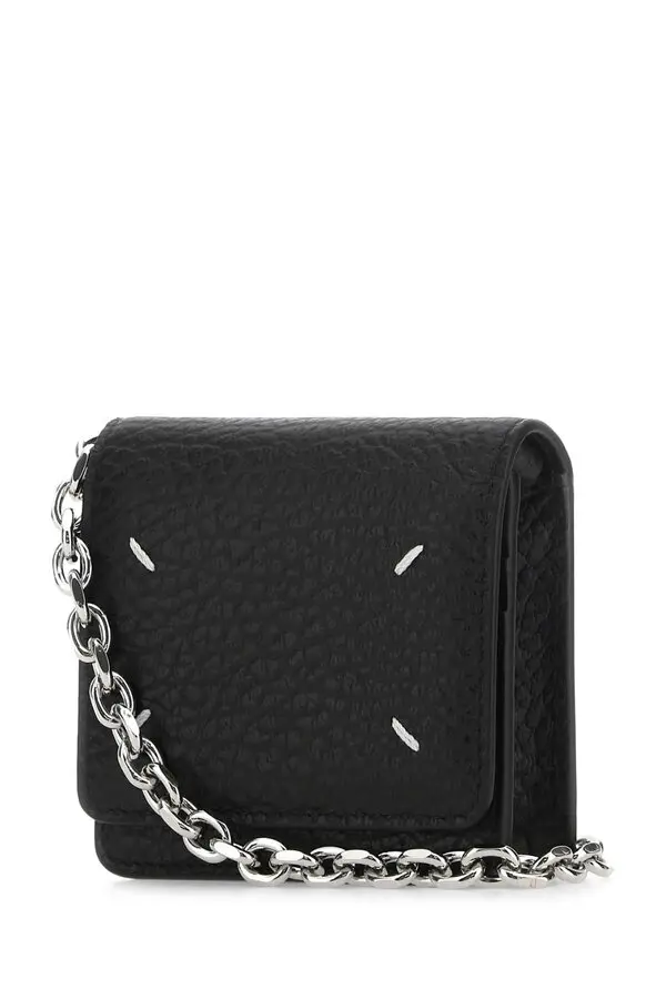 MAISON MARGIELA Leather Card Holder - Black