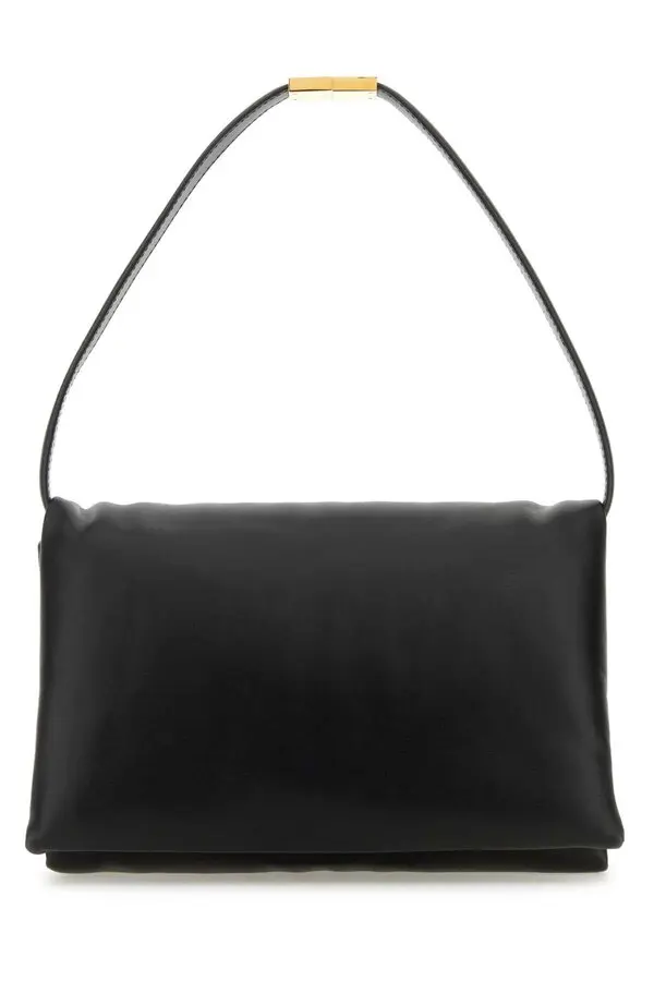 Marni Leather Shoulder Bag - Black