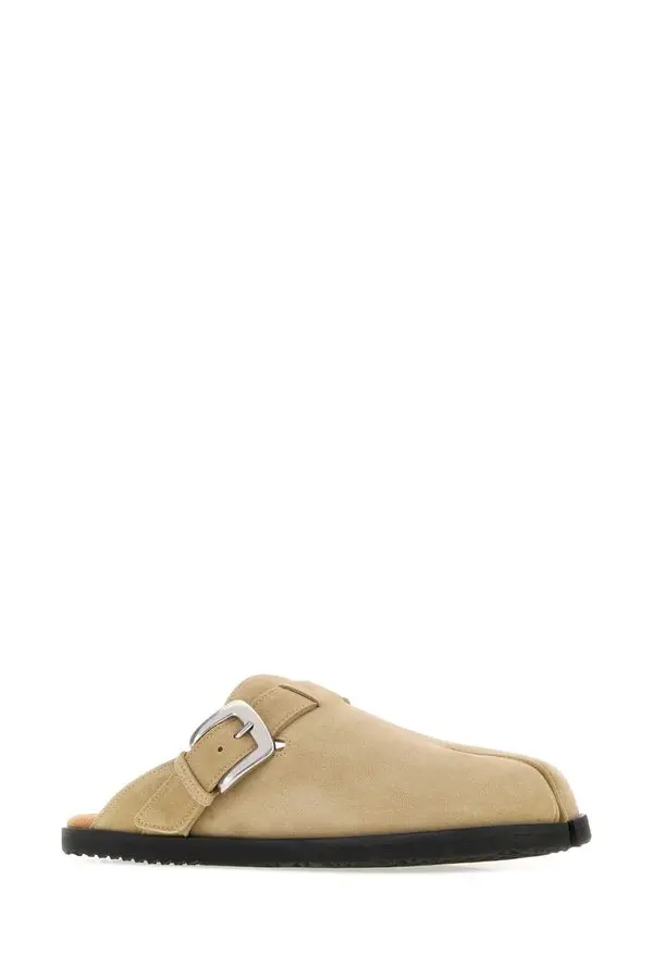 MAISON MARGIELA Beige Suede Tabi Daily Slippers