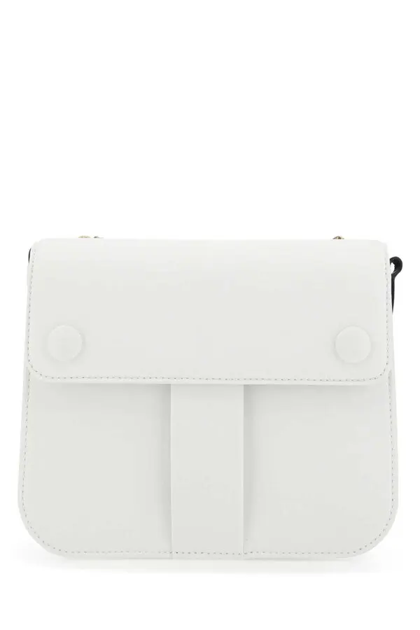 MAISON MARGIELA Two-tone Leather And Cotton New Lock Square Handbag - Multicolor